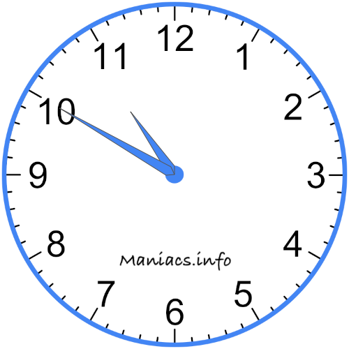 Angle Between Hour And Minute Hand At 10 50